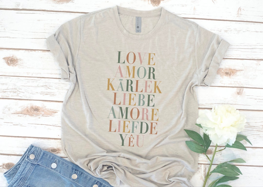 Love Shirt, Valentine's Day, Love Language, Love One Another, Retro ...