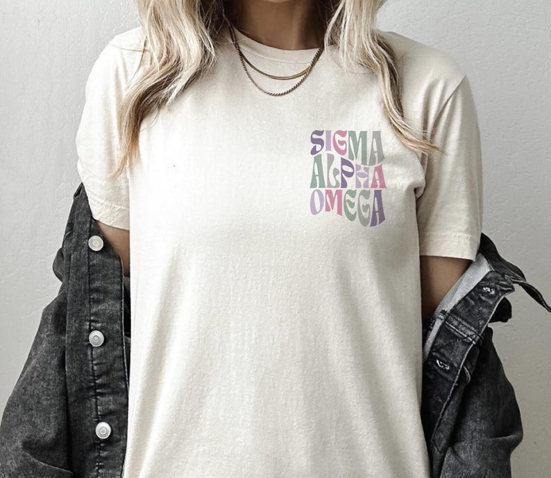 Sigma Alpha Omega Oversized Shirt, Trendy SAO Hoodie, SAO Groovy ...