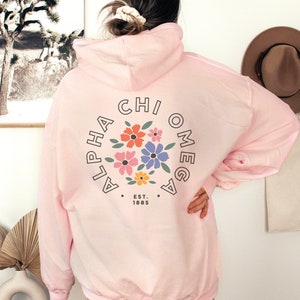 Custom Sorority Oversized Shirt, Kappa Kappa Gamma Flower Hoodie, Delta ...