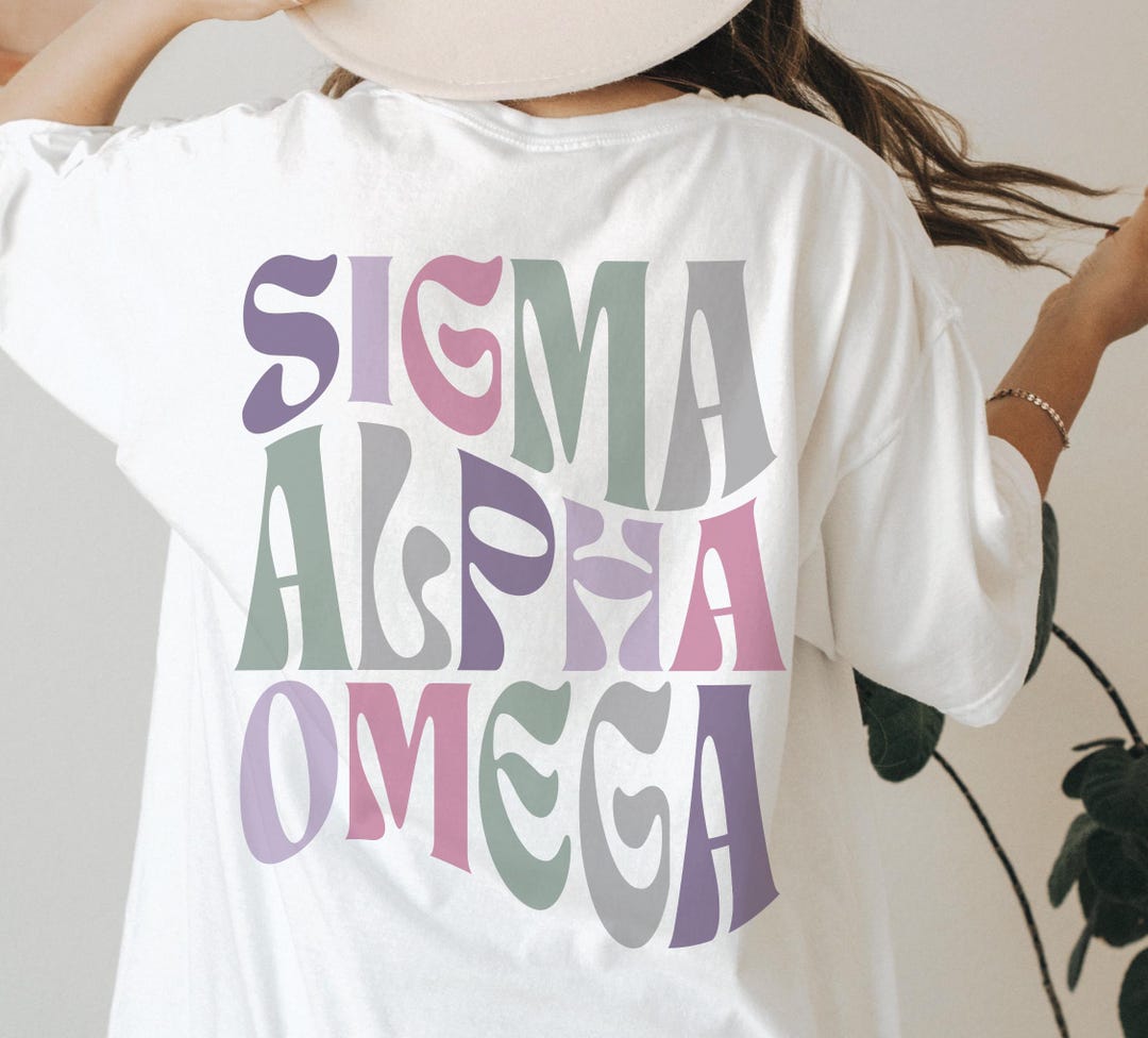 Sigma Alpha Omega Oversized Shirt, Trendy SAO Hoodie, SAO Groovy ...