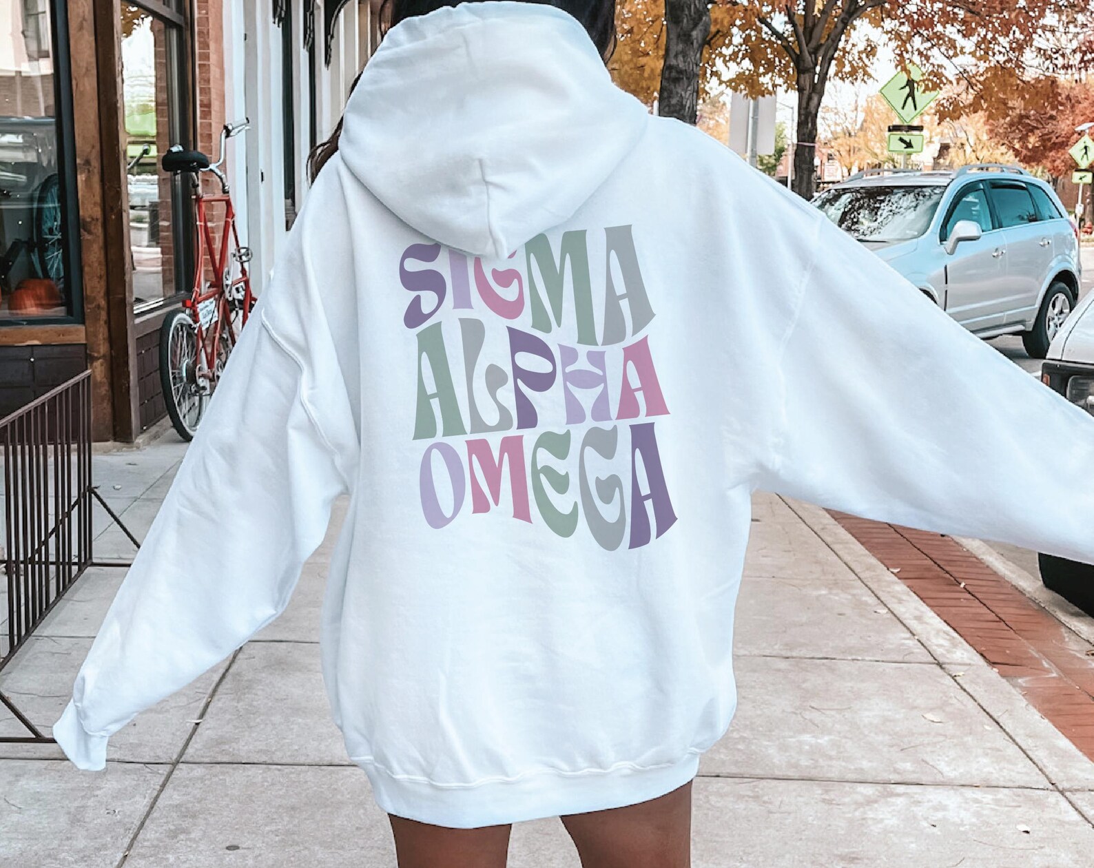 Sigma Alpha Omega Oversized Shirt, Trendy SAO Hoodie, SAO Groovy ...