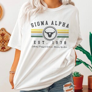 Sigma Alpha Crest Shirt, Sigma Alpha Hoodie, Sigma Alpha Sweatshirt ...