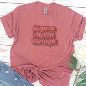 Sigma Alpha Omega, Sorority Shirts, Retro, Vintage, Recruitment, Big ...