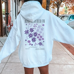 Alpha Kappa Delta Phi Oversized Shirt, Akdphi Flower Market Hoodie ...
