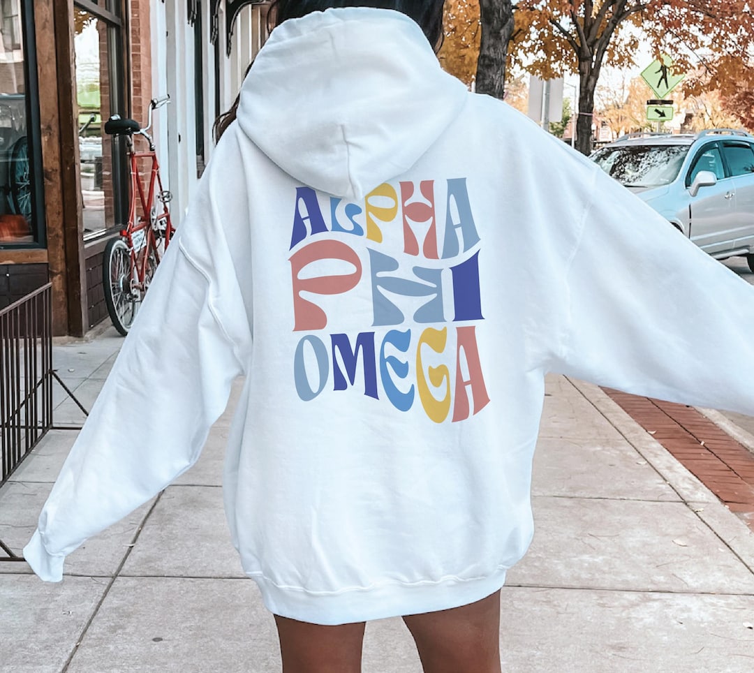 Alpha Phi Omega Oversized Shirt, Custom Greek Apparel, Trendy Alpha Phi ...