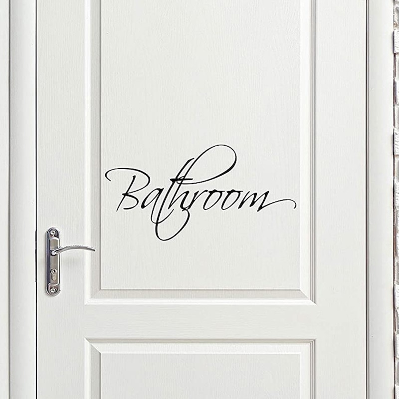 Bathroom Door Decal - Etsy