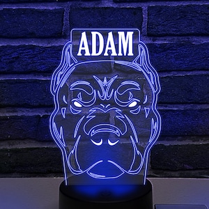 Custom Acrylic Led Night Light up Sign Desk Lamp Pit Bull Neon - Esque ...