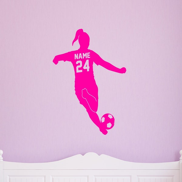 Soccer Ball Name Wall Decal - Etsy