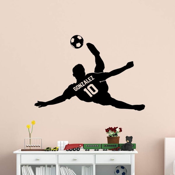 Soccer Wall Decal - Etsy