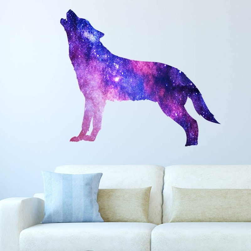 Howling Wolf Decal - Etsy