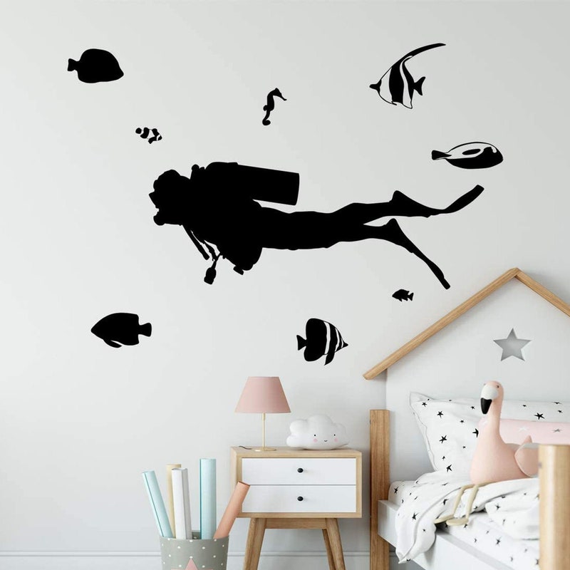 Scuba Diver Decals - Etsy
