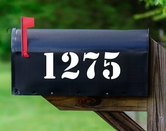 Custom Mailbox Decals Set of 2 Mailbox Numbers Vinyl Decal Stickers ...