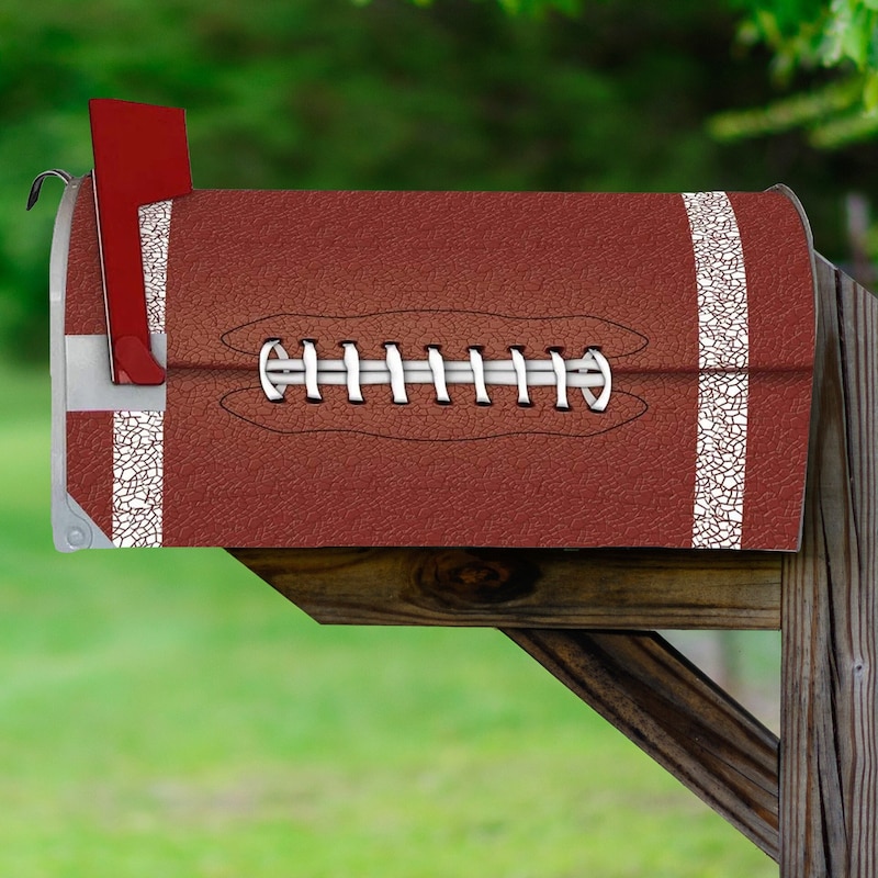 Football Mailbox Cover - Etsy