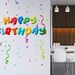 Happy Birthday Wall Decals Party Set Stickers - Peel and Stick ...