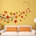 Autumn Leaves Wall Decals - Tree Branch Stickers Fall Decorations 37 ...