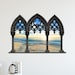Castle Window Decals for Walls Sunset Beach Window Wall Decals 3D ...