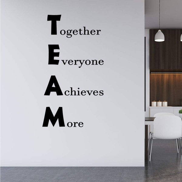 Teamwork Wall Art - Etsy