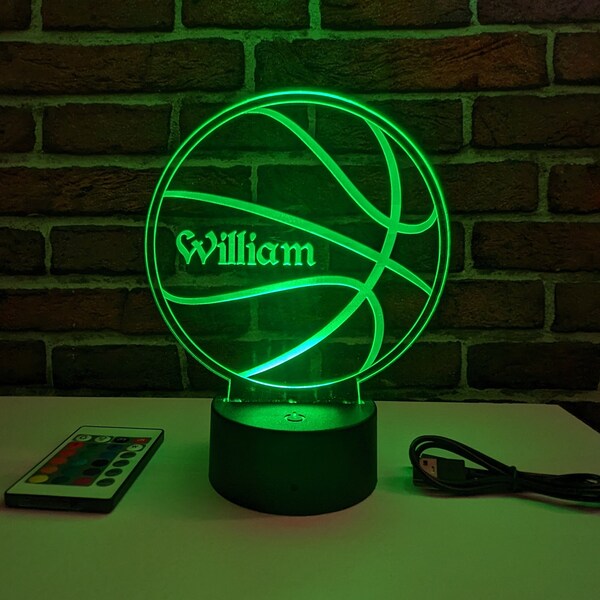 Basketball Light up Name Sign - Etsy