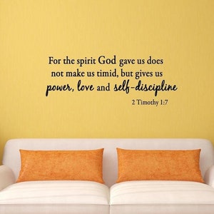 For the Spirit God Gave Us Does Not Make Us Timid, but Gives Us Power ...