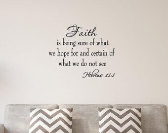 Faith is Being Sure - Etsy