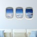 Airplane Window, Plane Window Decal - Aviation Wall Decor, Aircraft Art ...