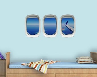 Sea Turtle Porthole View Underwater Ocean Wall Decal Mural VWAQ PO97 - Etsy