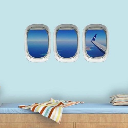 Airplane Window Plane Window Decal Aviation Wall Decor - Etsy