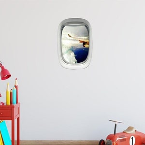 Aviation Gifts, Airplane Window Decal, Airplane Wing View Vinyl Decal ...
