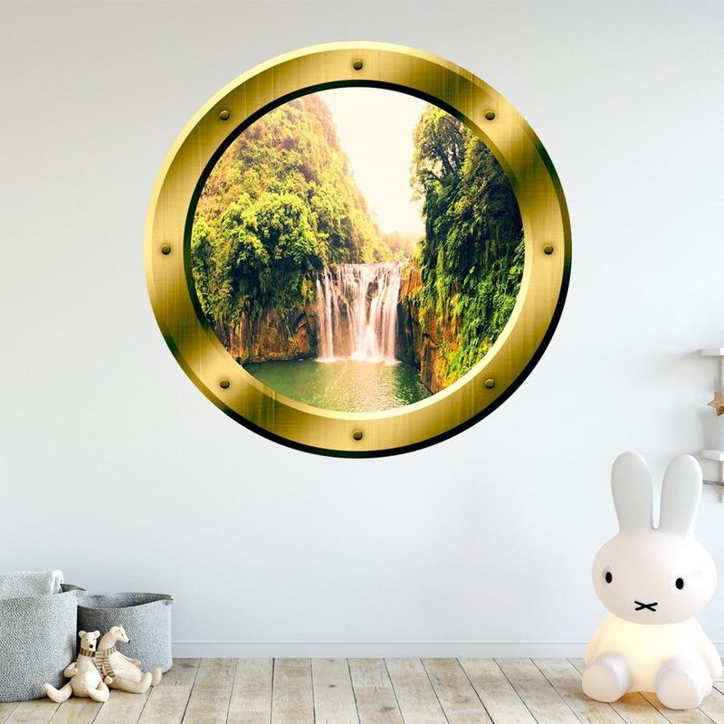 Waterfall Wall Decal - Etsy