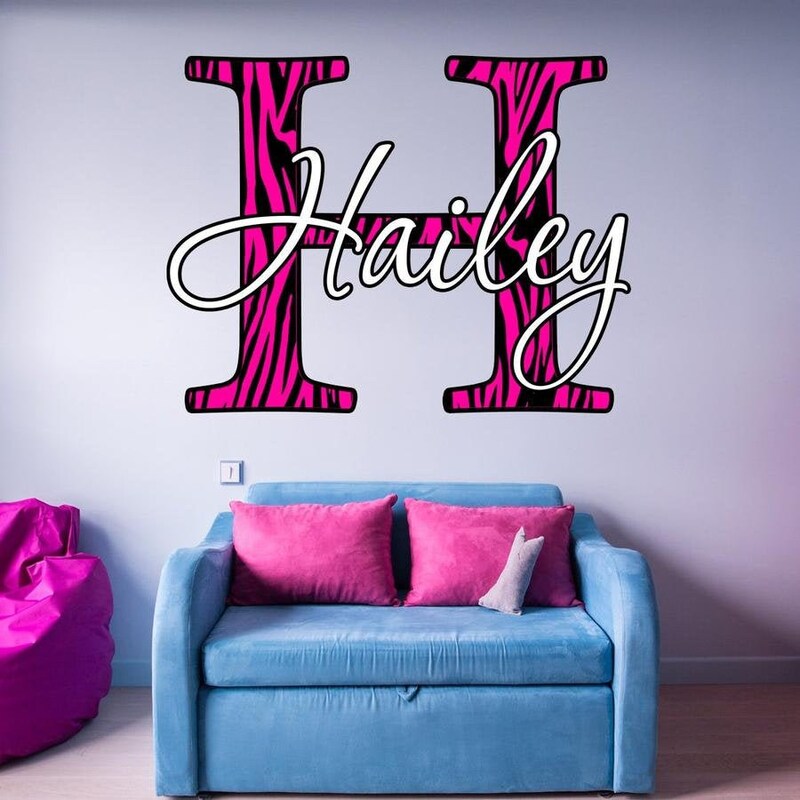 Custom Name Decal - Etsy