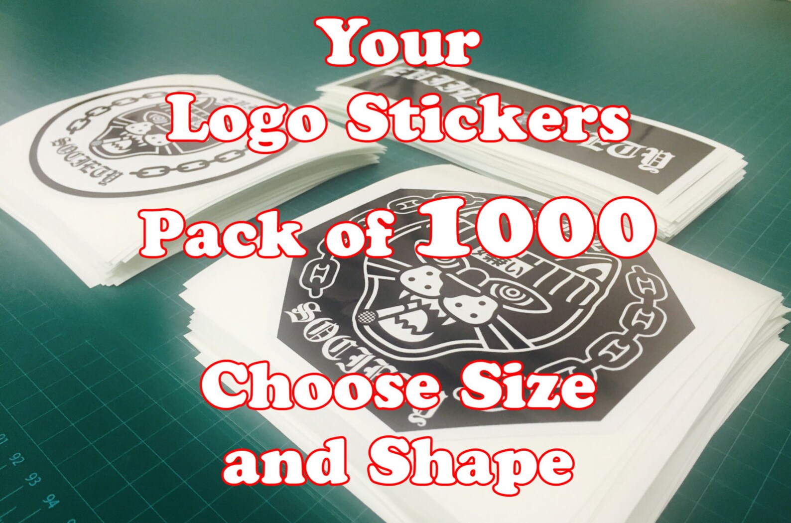 Sticker Pack Custom Logo Stickers Pack of 1000 Full Color - Etsy