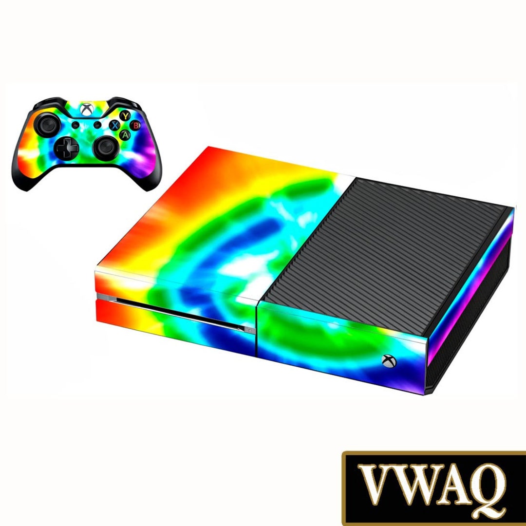 Xbox One Tie Dye Skin Decal - for Console and Controller Rainbow Skin ...