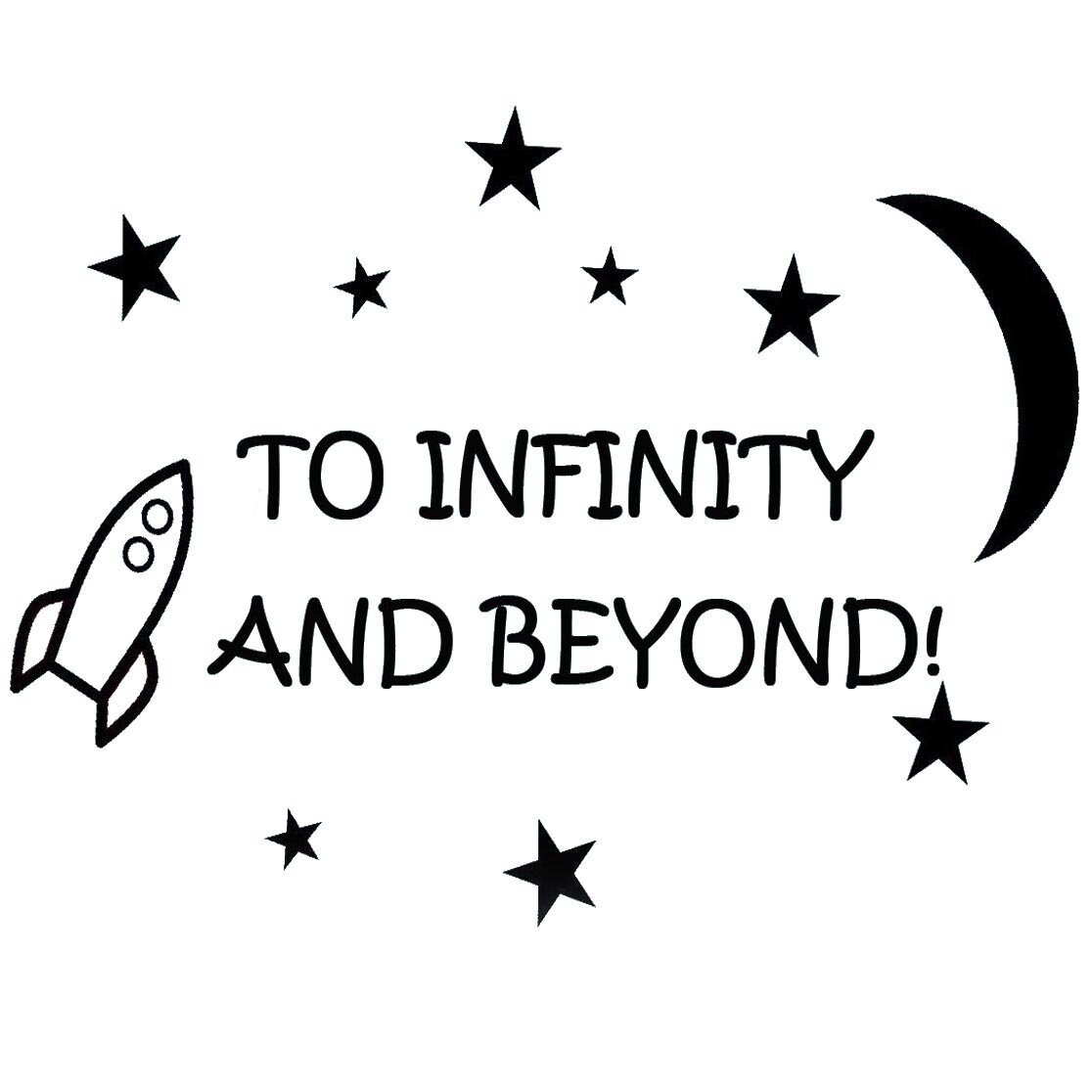 To Infinity and Beyond Nursery Wall Decals for Boys Room - Etsy