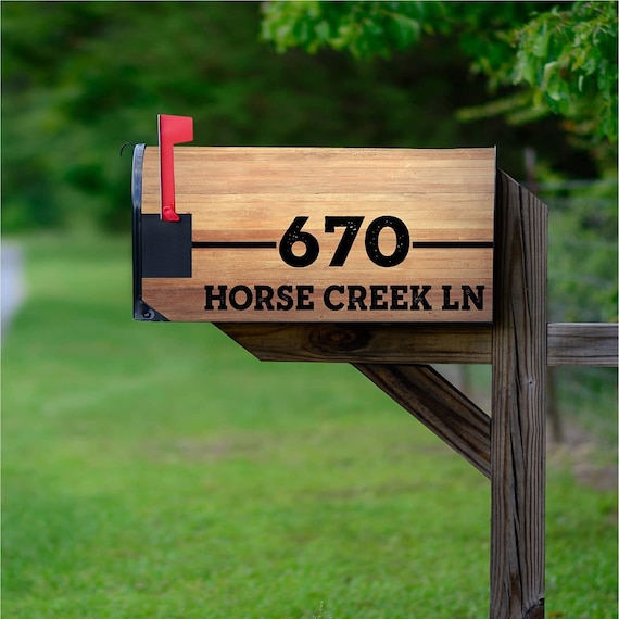 Magnetic Mailbox Wrap personalized Magnetic Mailbox Cover - Etsy