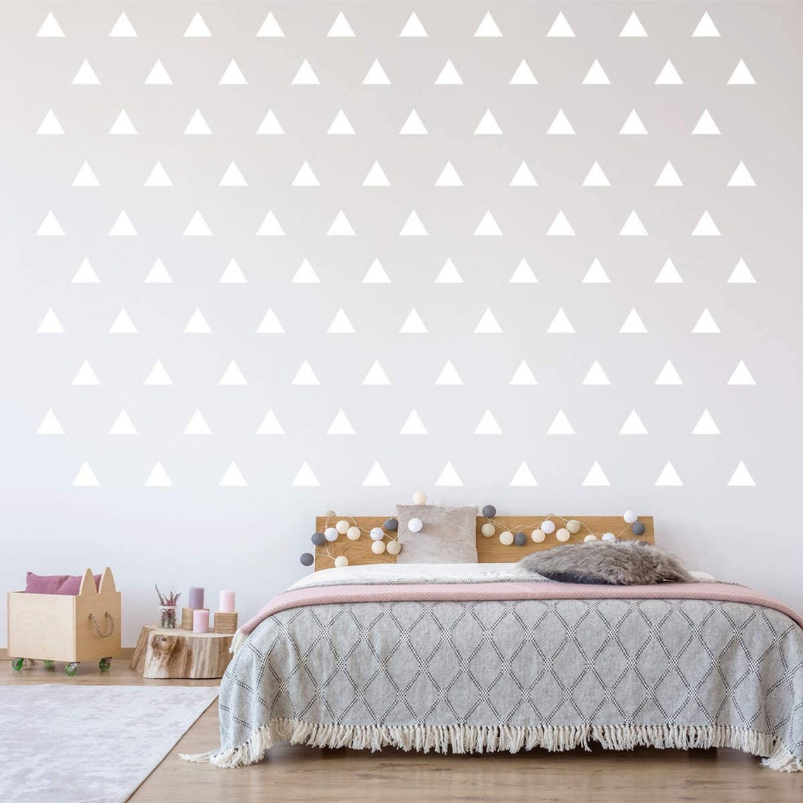 Triangle Stickers for Wall Kids Peel and Stick Shapes Vinyl | Etsy