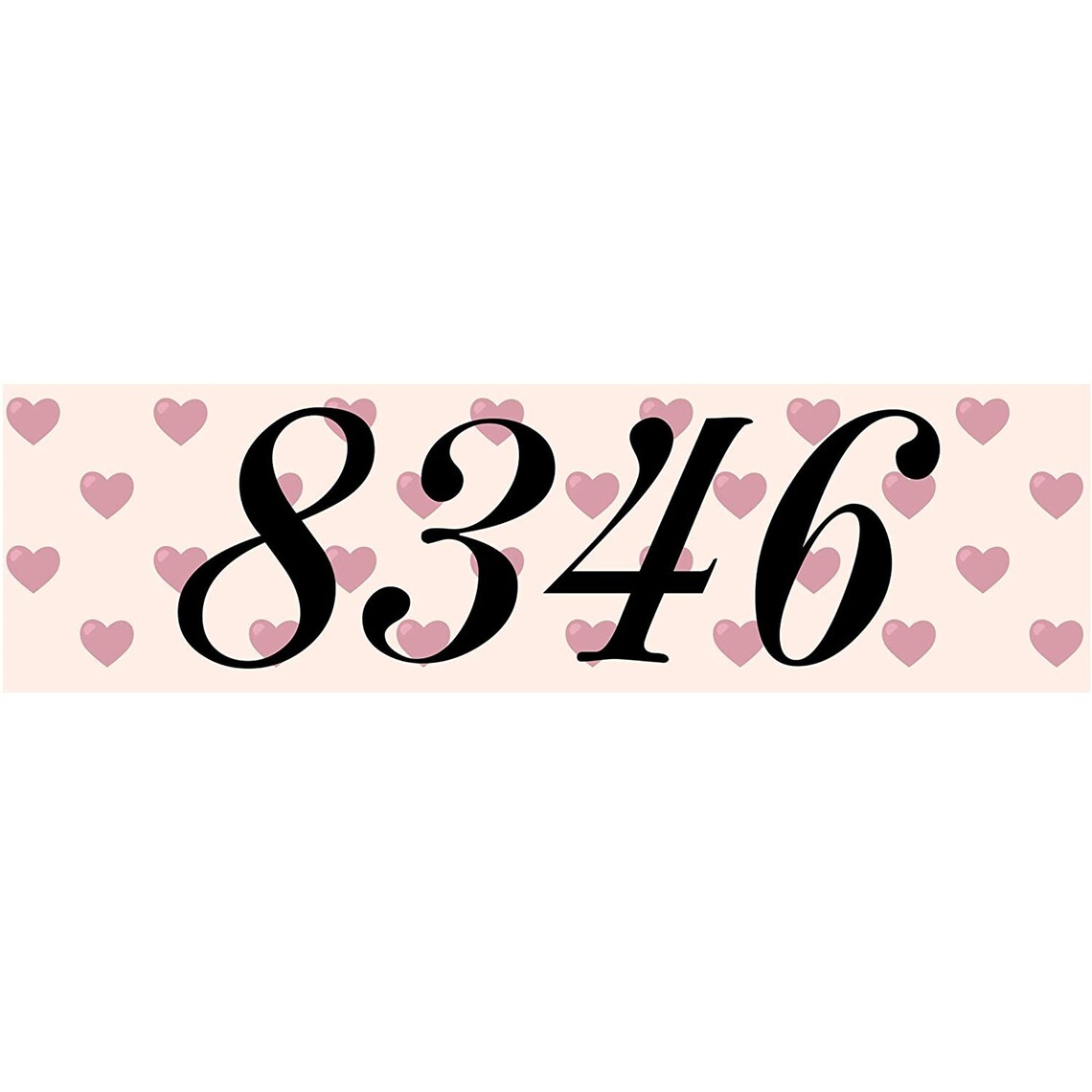 Custom Curbside Address Stencil Decal Peel and Stick Street Number ...