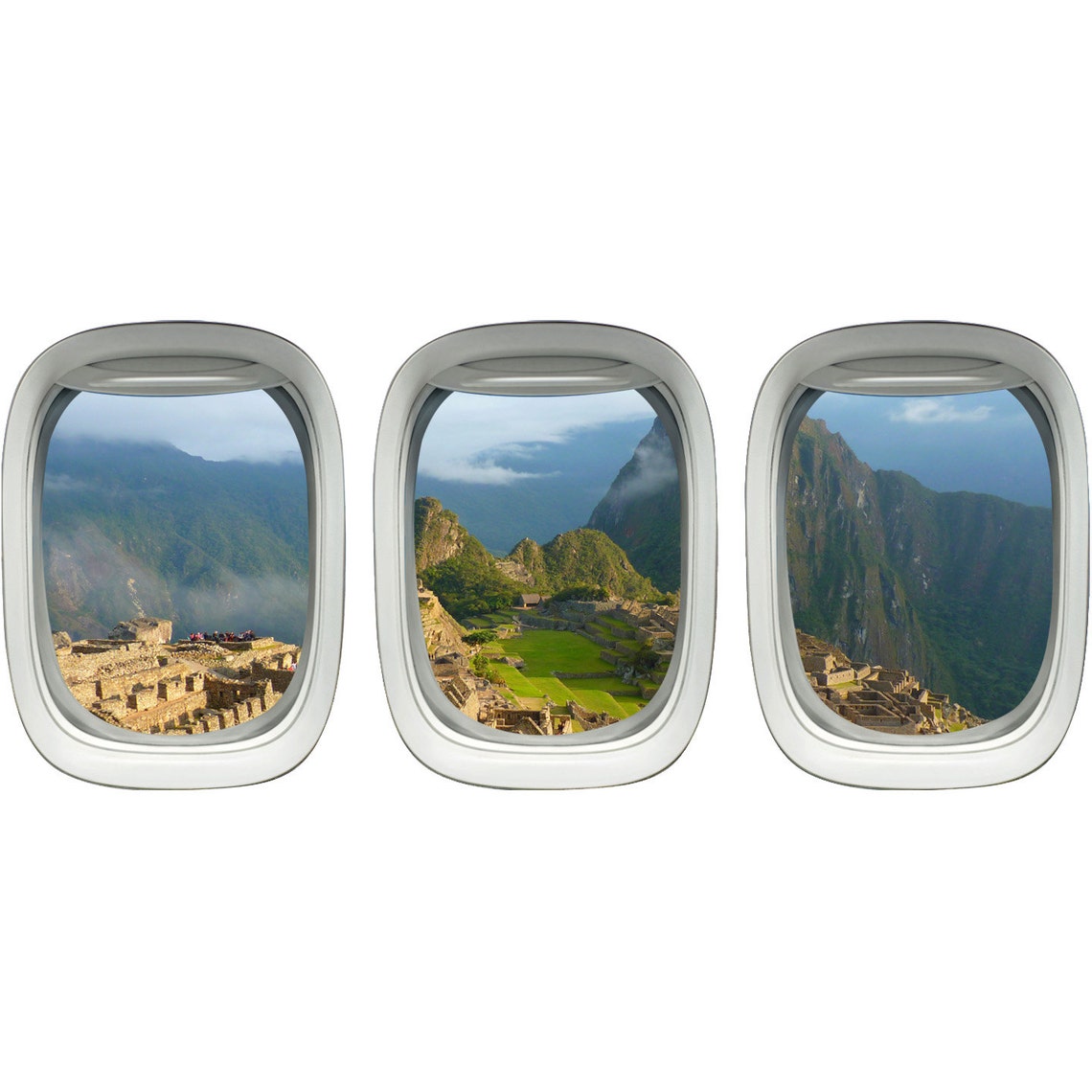 Airplane Window Wall Decal Aieral View Peru Machu Picchu | Etsy