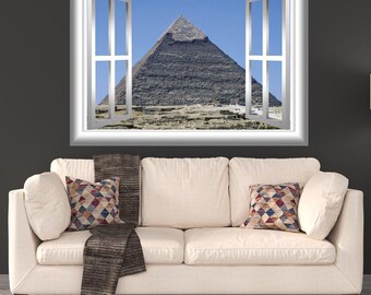 Pyramid Wall Decal | Etsy