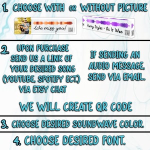 Soundwave Art QR Code Sign Voice Recording Gift Custom Print VWAQ ...