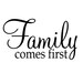 VWAQ Family Comes First Wall Decal Family Wall Art Home Decor VWAQ-1655 ...