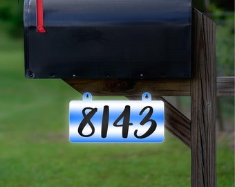 Hanging Mailbox Numbers Reflective - Etsy