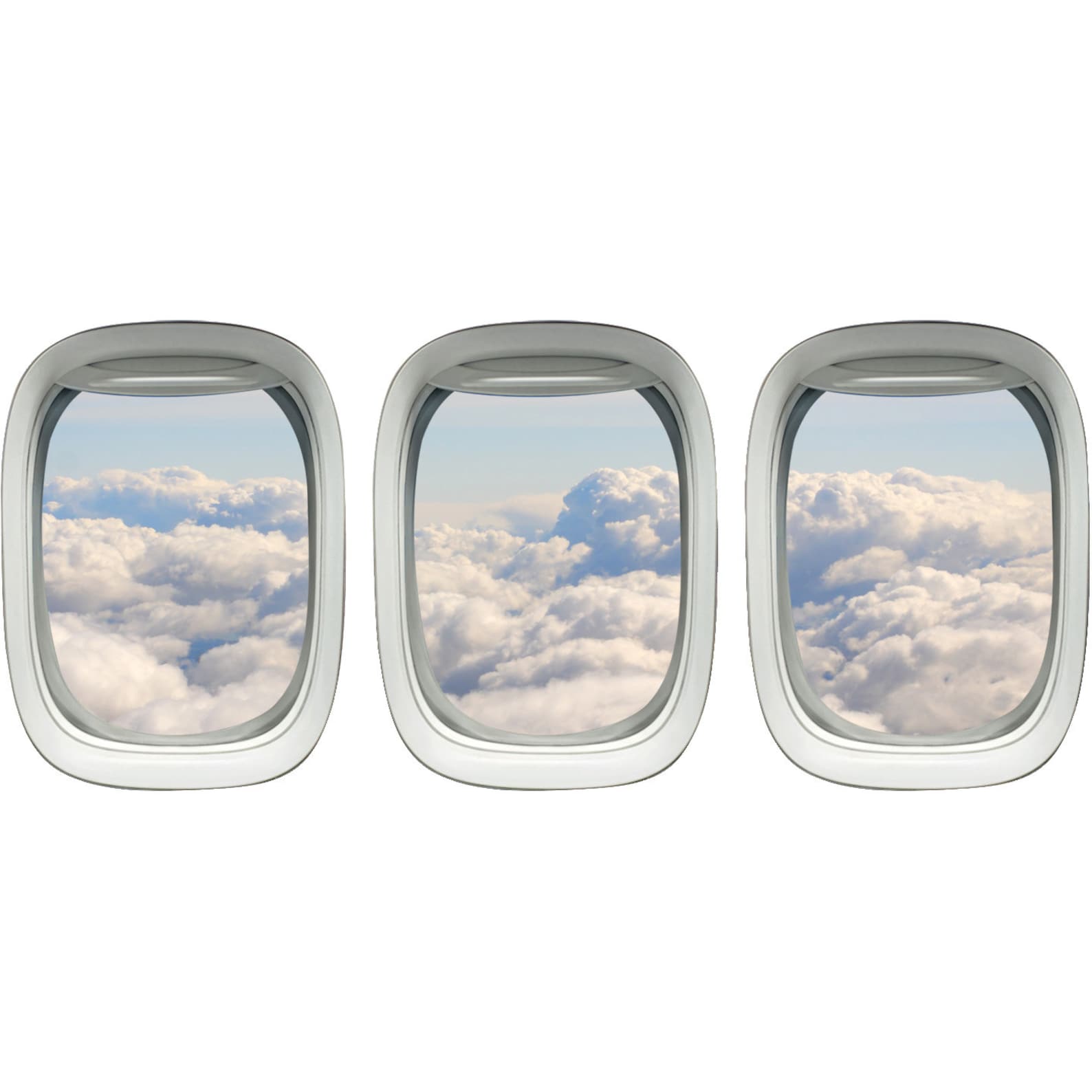 Airplane Wall Decals Sky Wall Art Kids Room Clouds Airplane Window ...