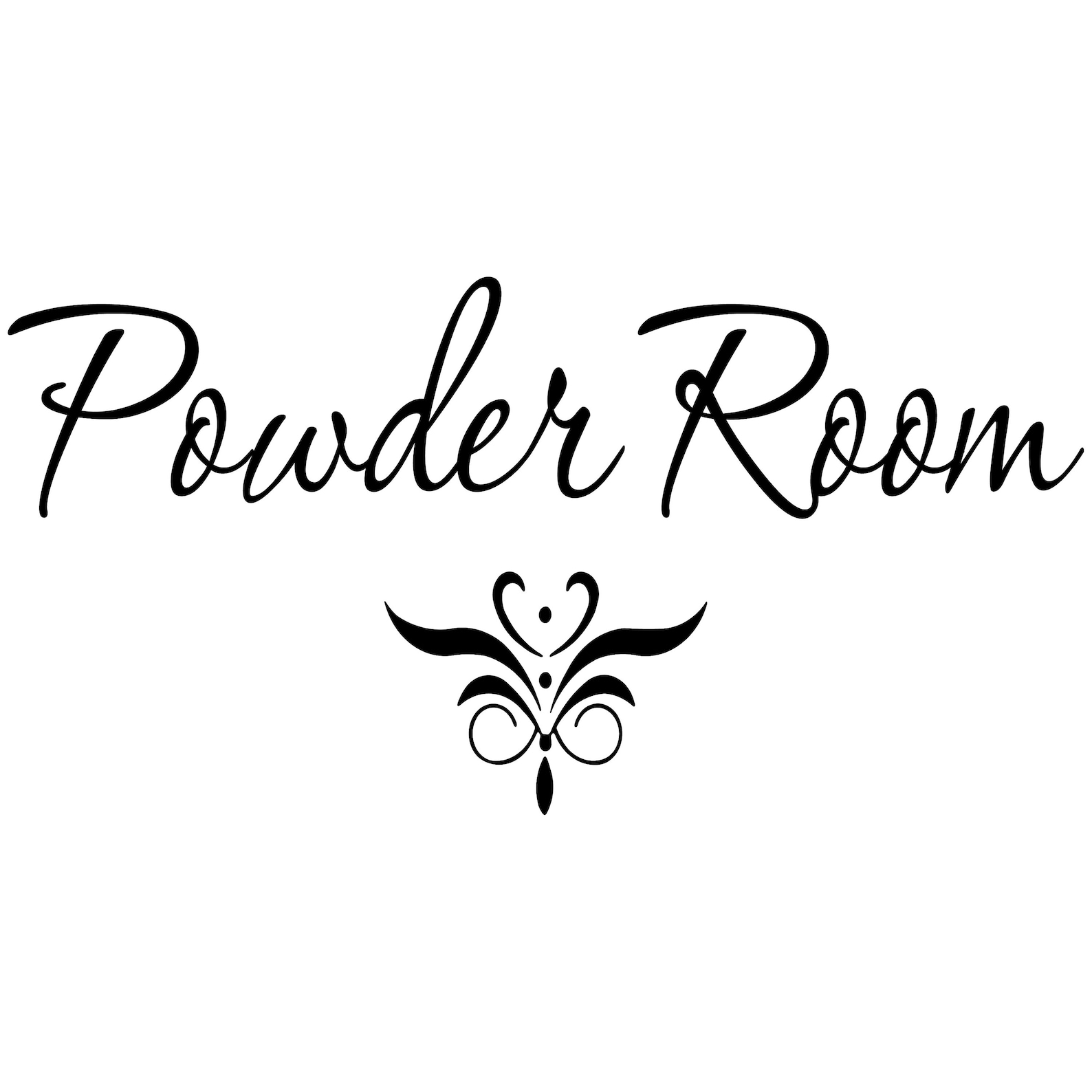 Powder Room Vinyl Wall Decal Bathroom Decor Mirror Quotes - Etsy