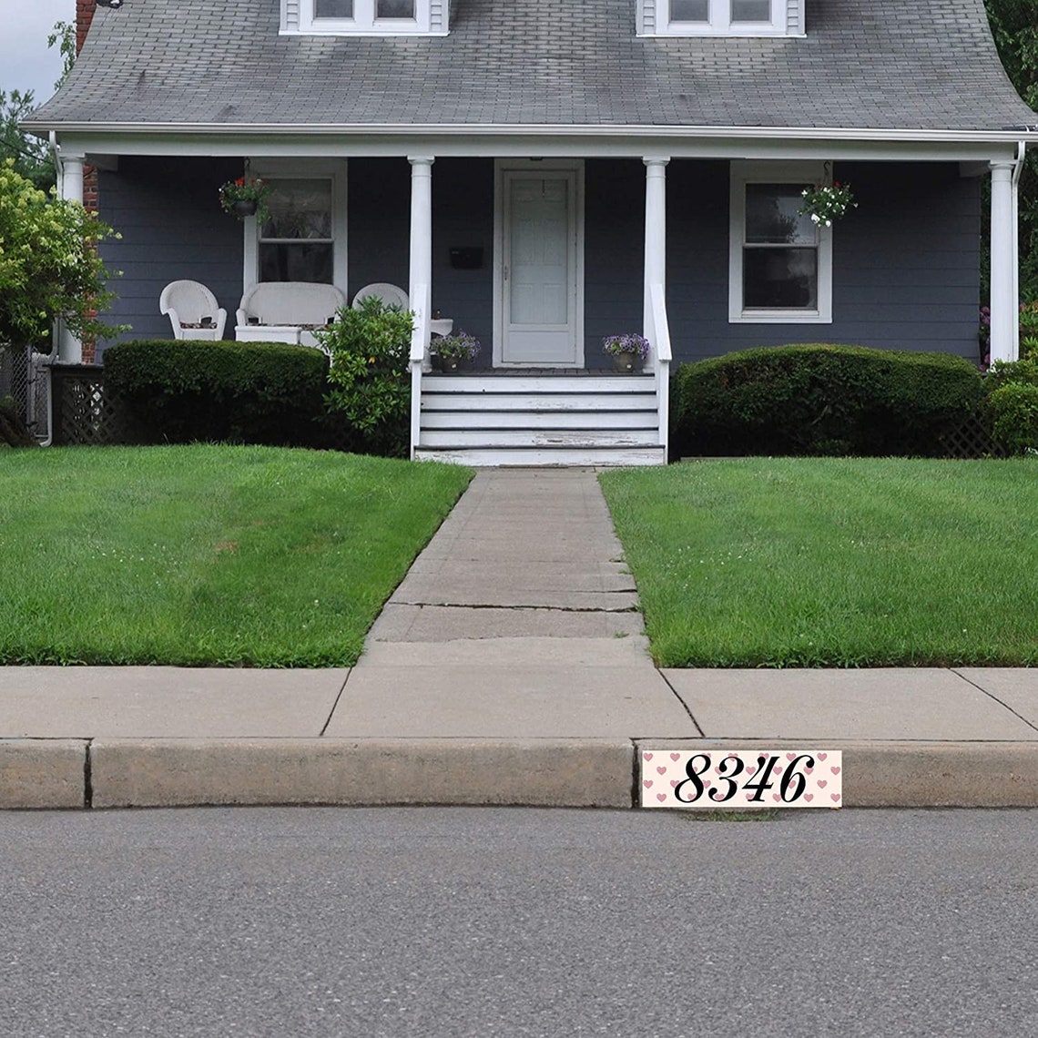 Custom Curbside Address Stencil Decal Peel and Stick Street - Etsy