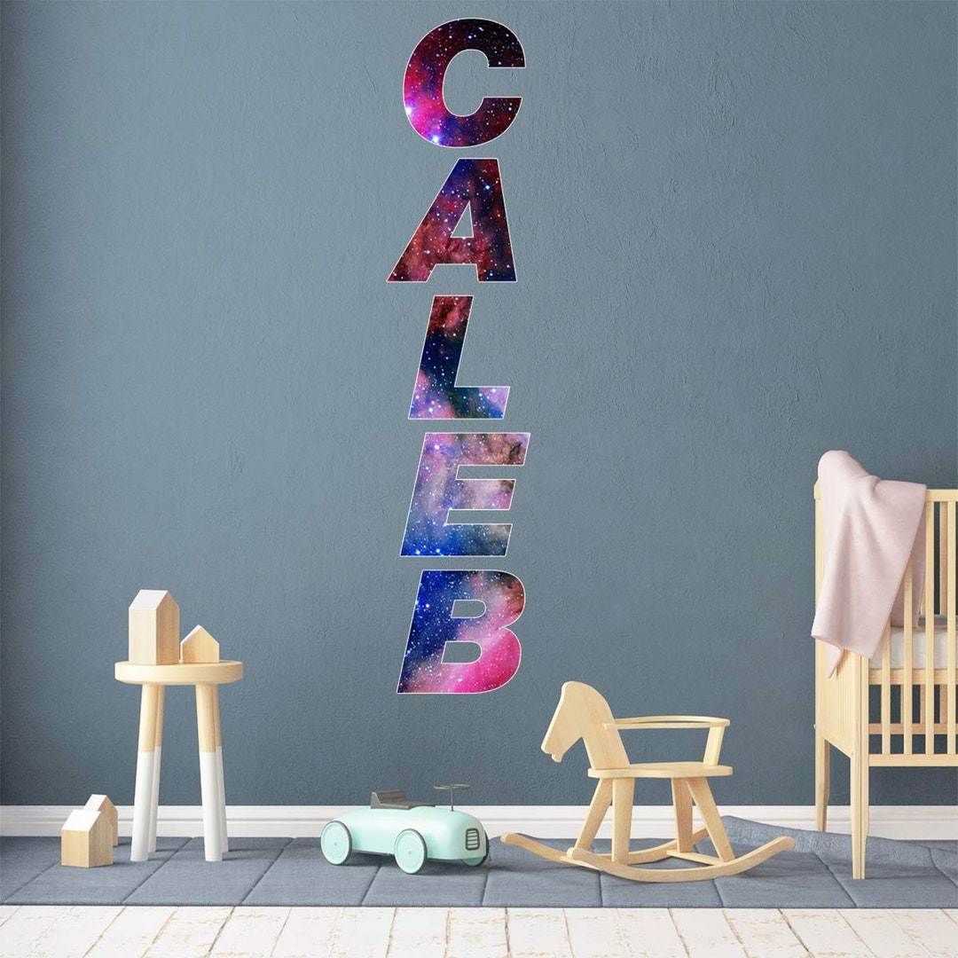 Galaxy Name Wall Decal - Galaxy Name Sign Wall Art Sticker ...