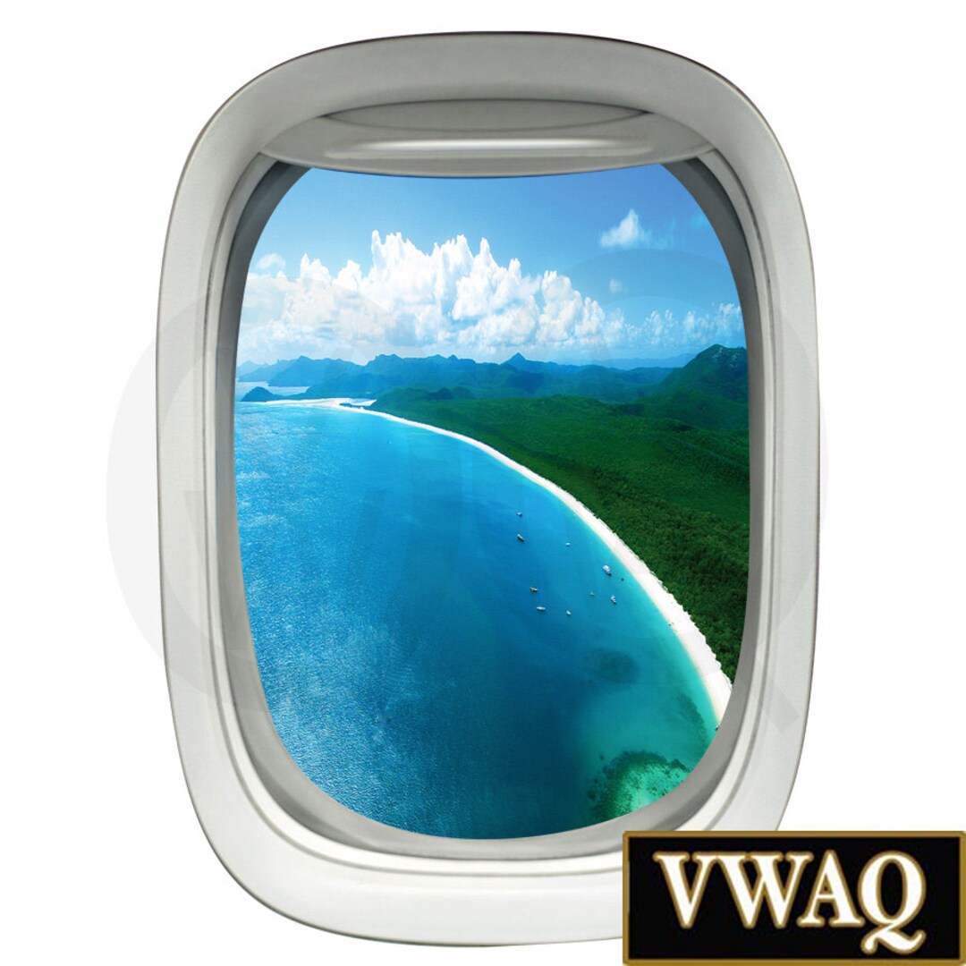 Fake Airplane Window, Aviation Decor Gifts, Decal PW36 - Etsy