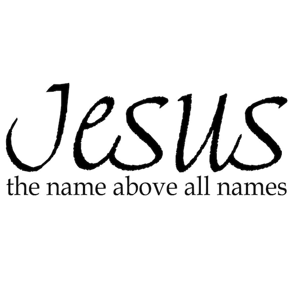 Jesus Name In Cursive