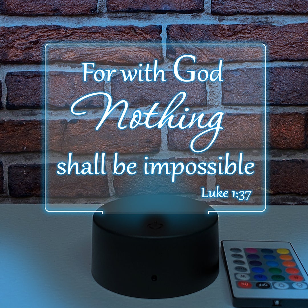 Led Light Bible Verse Study Christian Boy-adult Baptism Gift - VWAQ ...