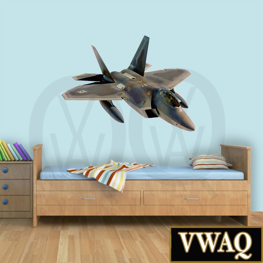Airplane Decor Fighter Jet Wall Decal Jet Plane Kids Room | Etsy