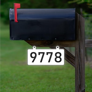 Custom Hanging Reflective Address Sign for Mailbox Aluminum Plaque ...